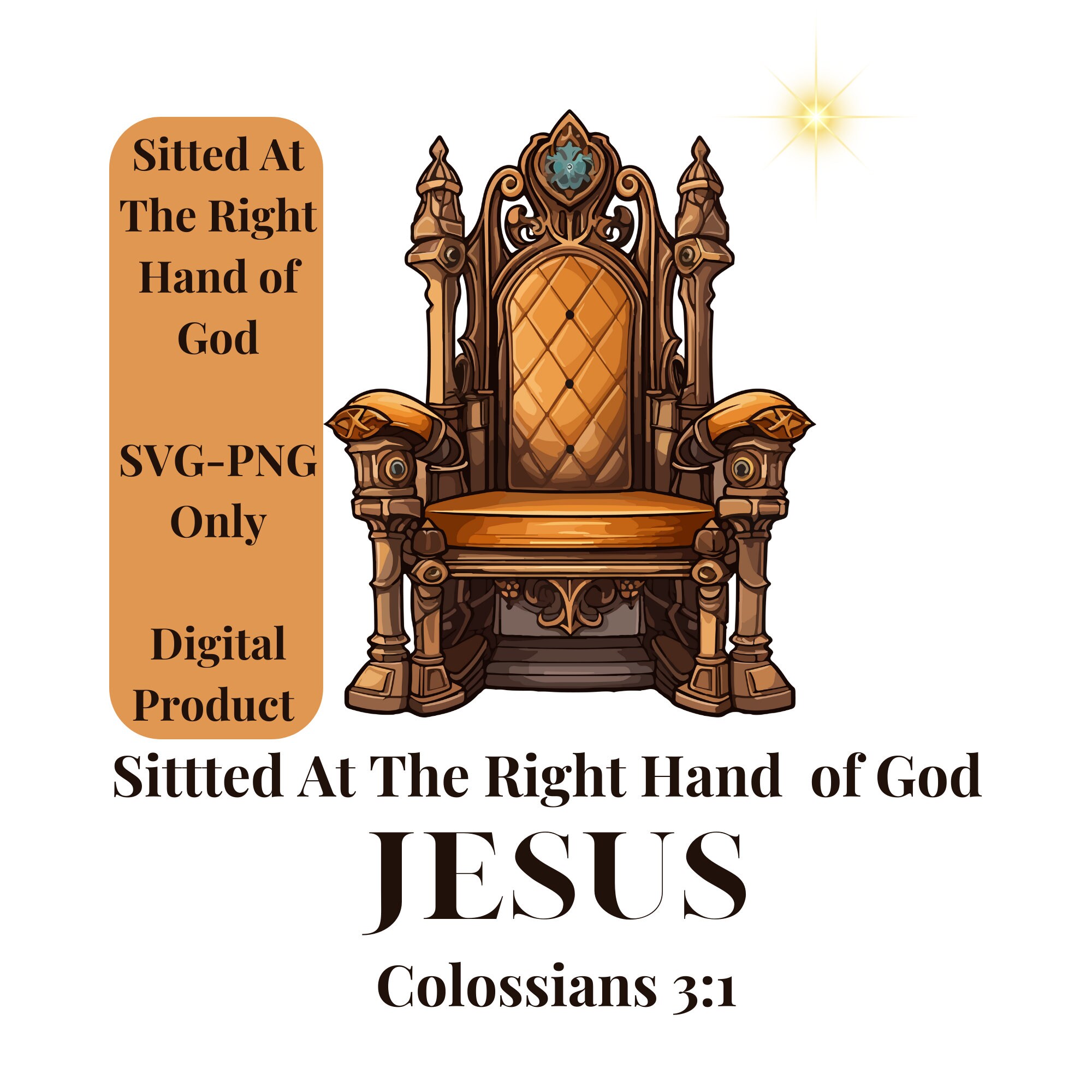 Throne SVG, Royalty PNG, Godship Print, Christian, SVG, Religious ...