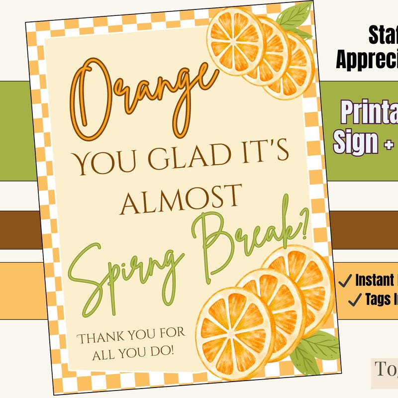 Spring Break Signs - Etsy