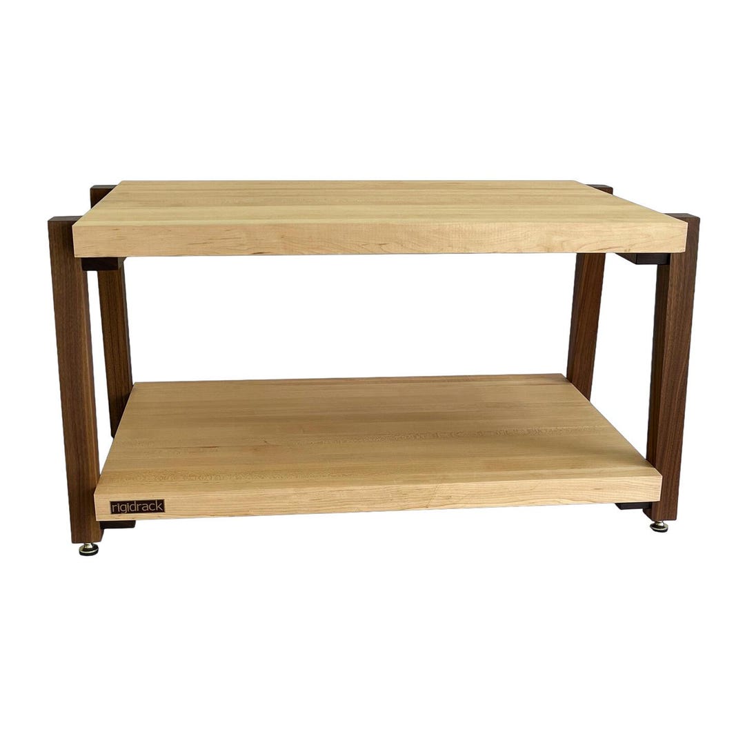 Rigidrack® - 2 Shelf Rack - 1-1/2" Thick Solid Maple Shelves - 1-1/2 ...
