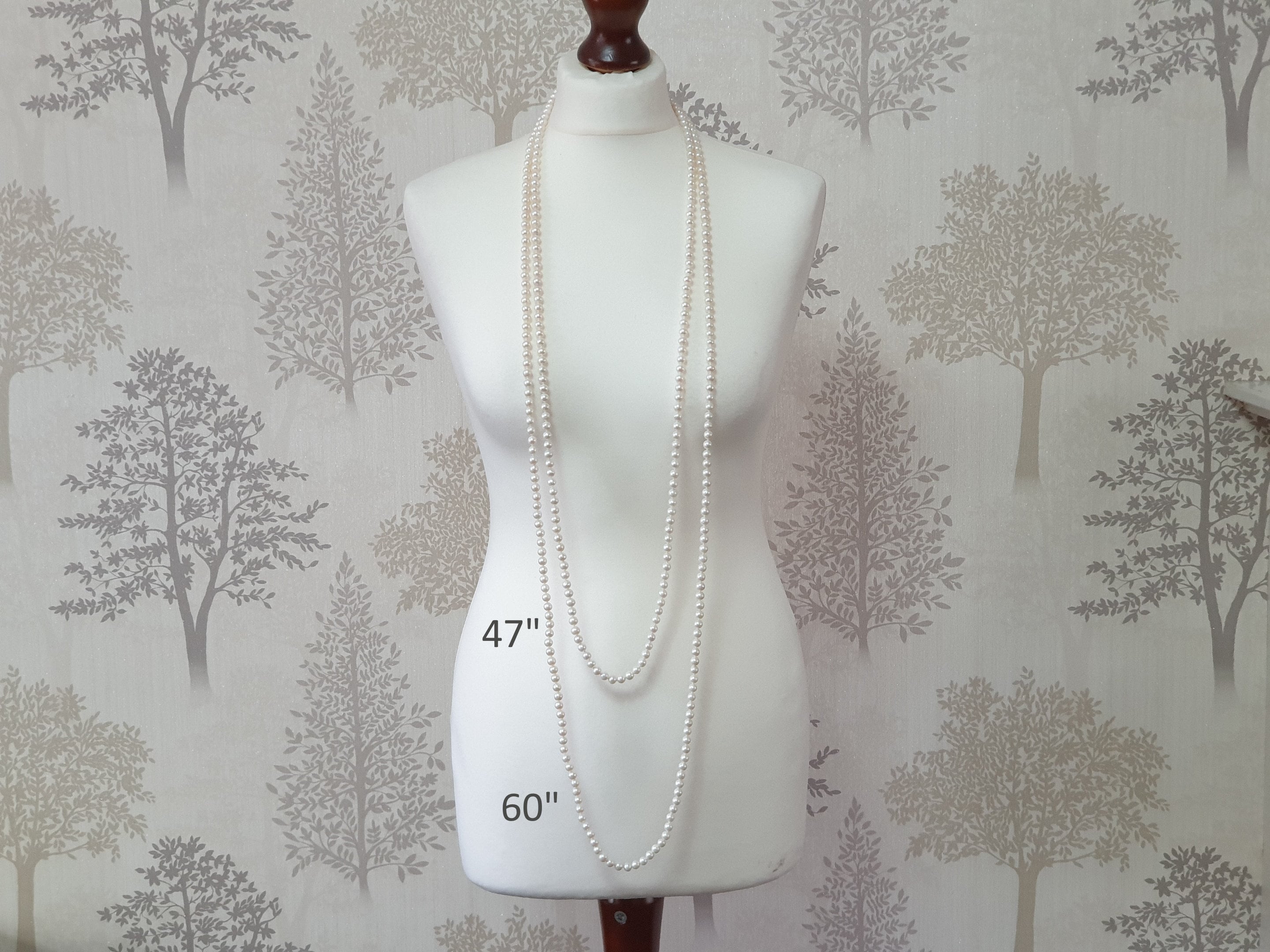 Freshwater Pearl Flapper Necklace, Art Deco 20s Gatsby Style Cultured ...