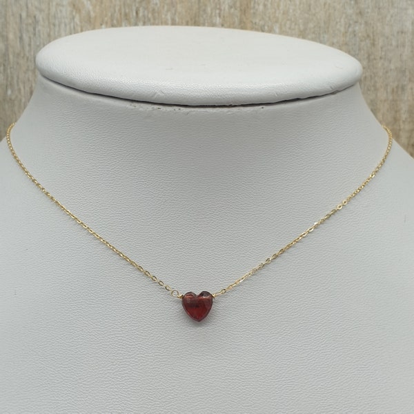 Garnet Heart - Etsy