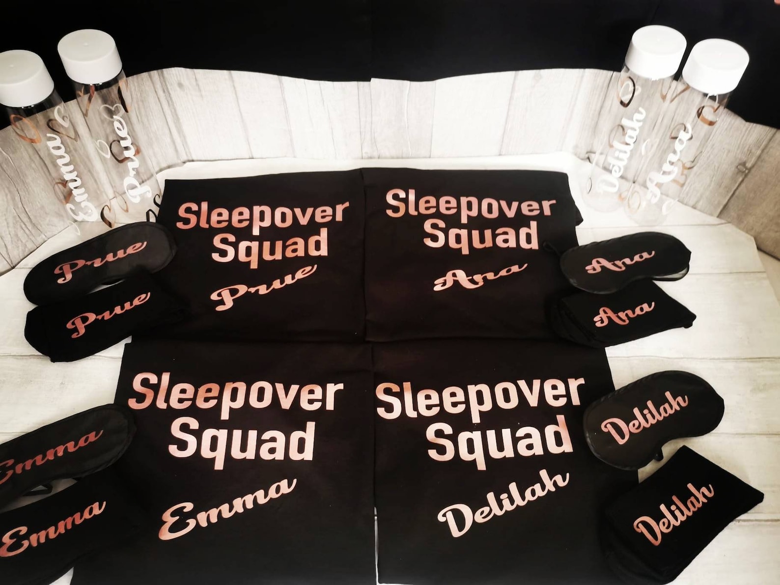 Personalised Sleepover Squad Set, Kids Sleepover Party, Pamper Party ...