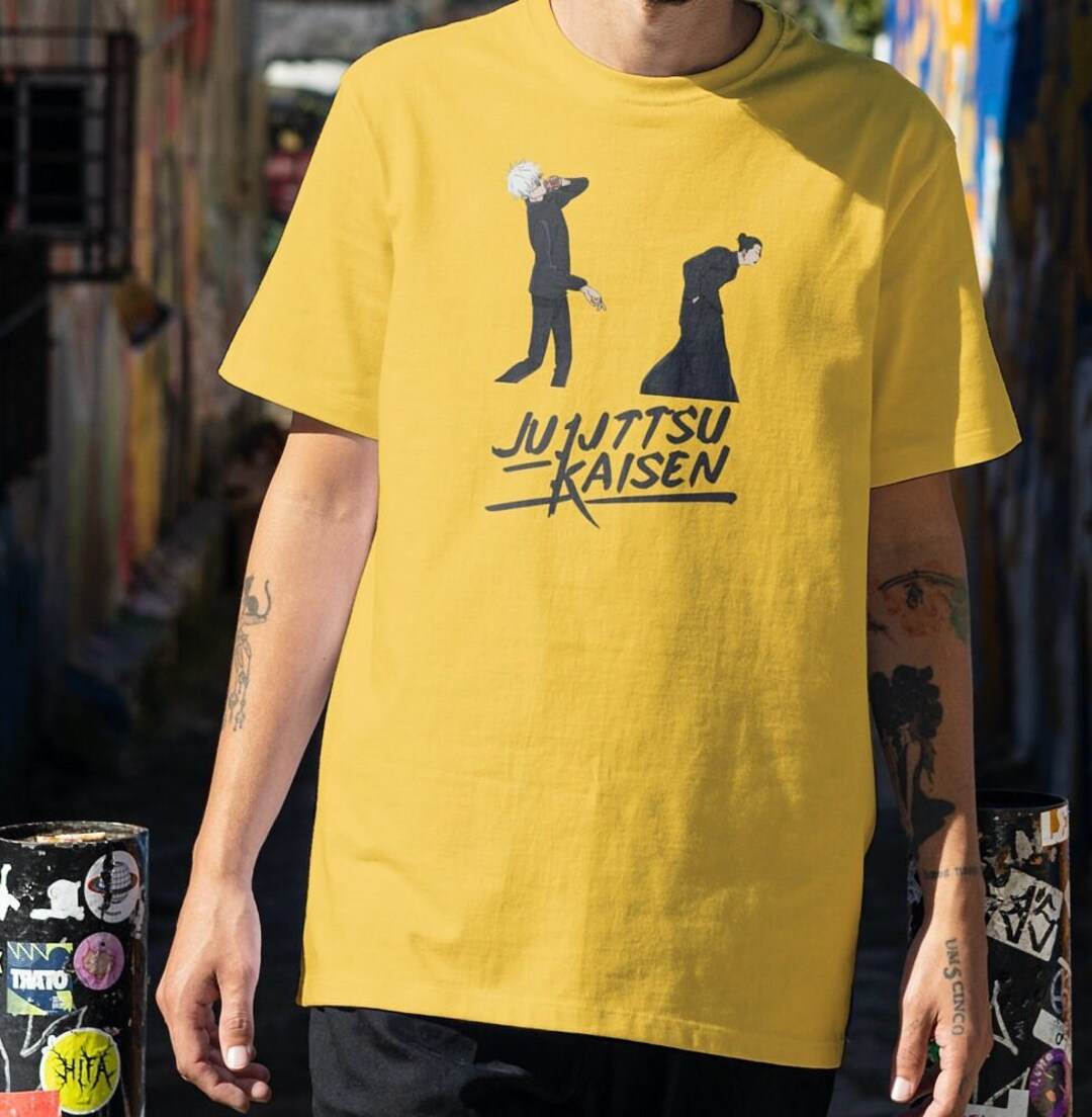 Jujutsu Jaisen Tee Gojo & Geto Walk Meme Anime Shirt Anime - Etsy UK