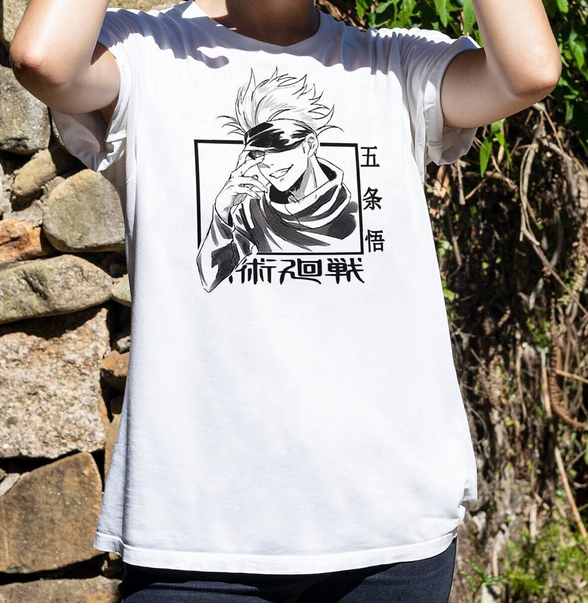 Jujutsu Jaisen Tee Gojo & Geto Walk Meme Anime Shirt Anime - Etsy