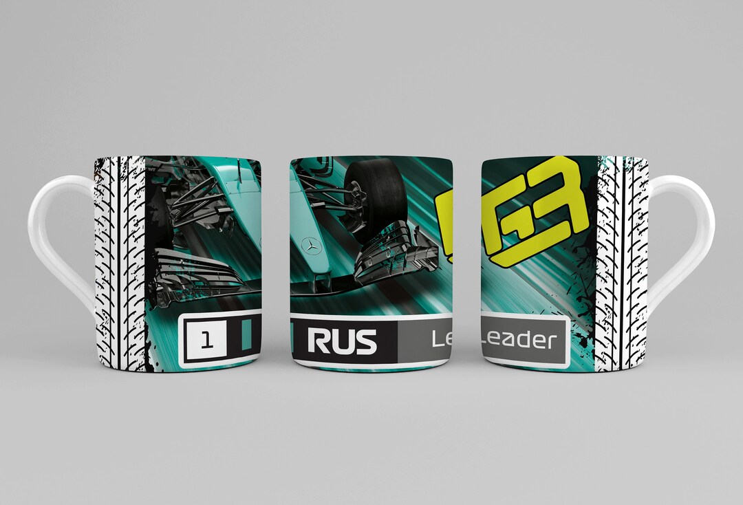 F1 George Russell Number 63 - Borderless Mug - Etsy