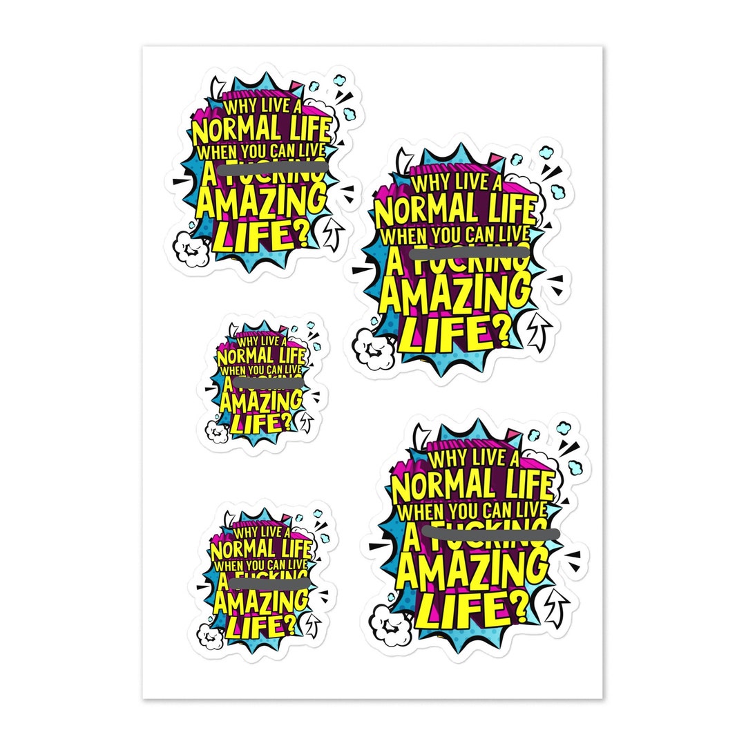 Why Lead A Normal Life Sticker Sheet - Etsy
