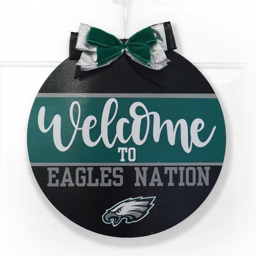12 Philadelphia Eagles Wood Sign Football Door Sign NFL - Etsy