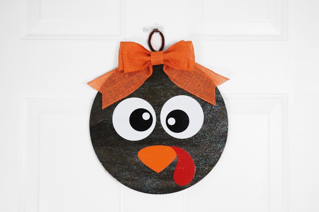 Front Door Decor Turkey Front Door Wreath Thanksgiving Door - Etsy