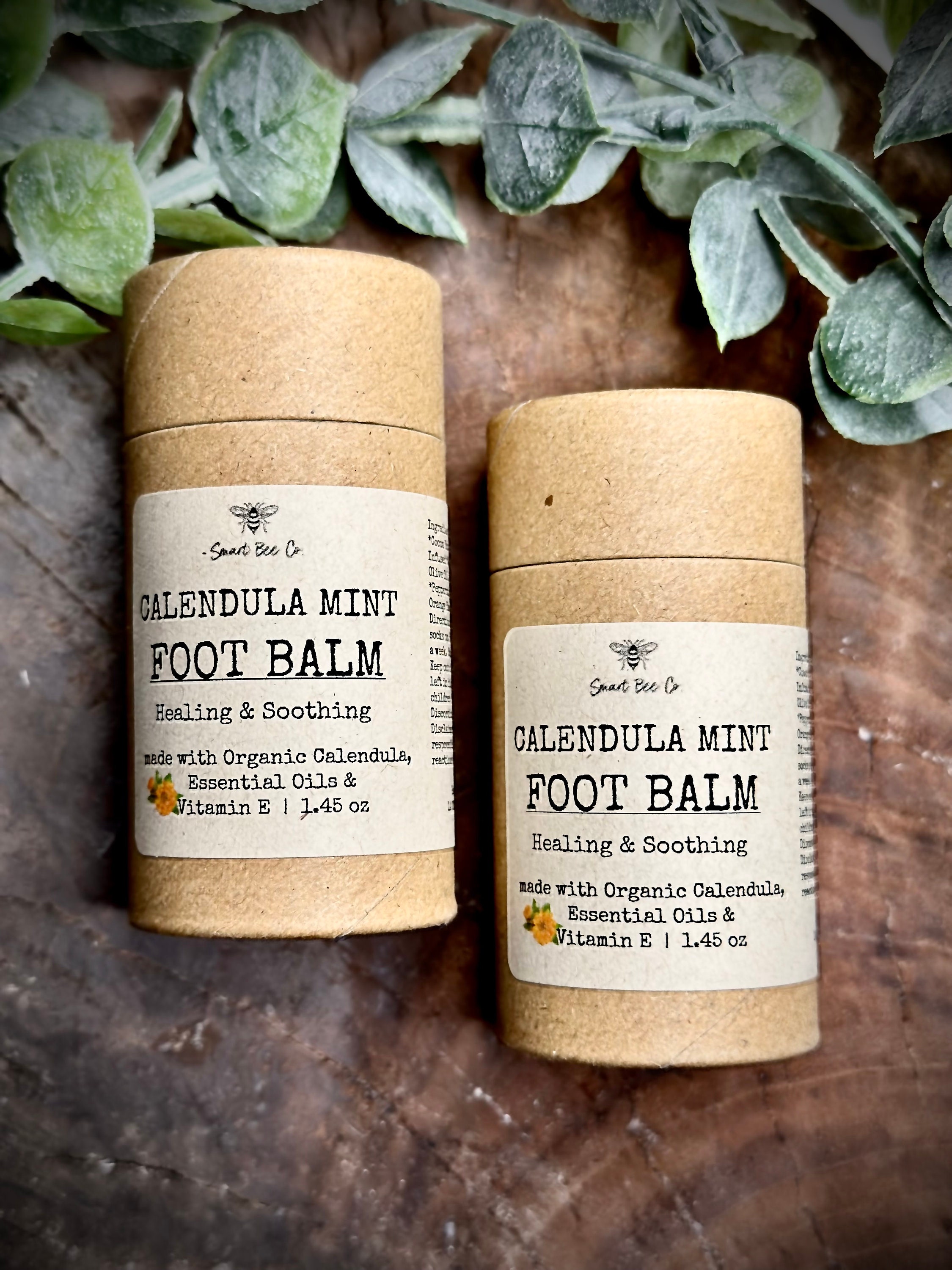 Healing Foot Balm Calendula Mint All Natural Lavender Calming Foot Balm ...