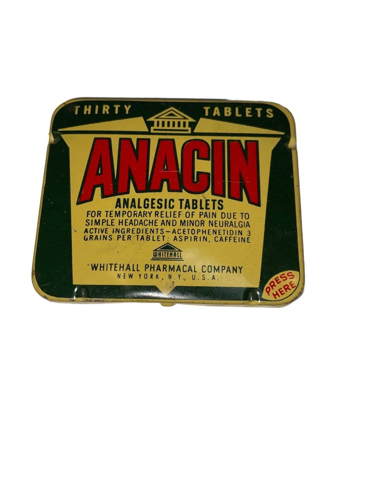 Active Ingredients In Anacin