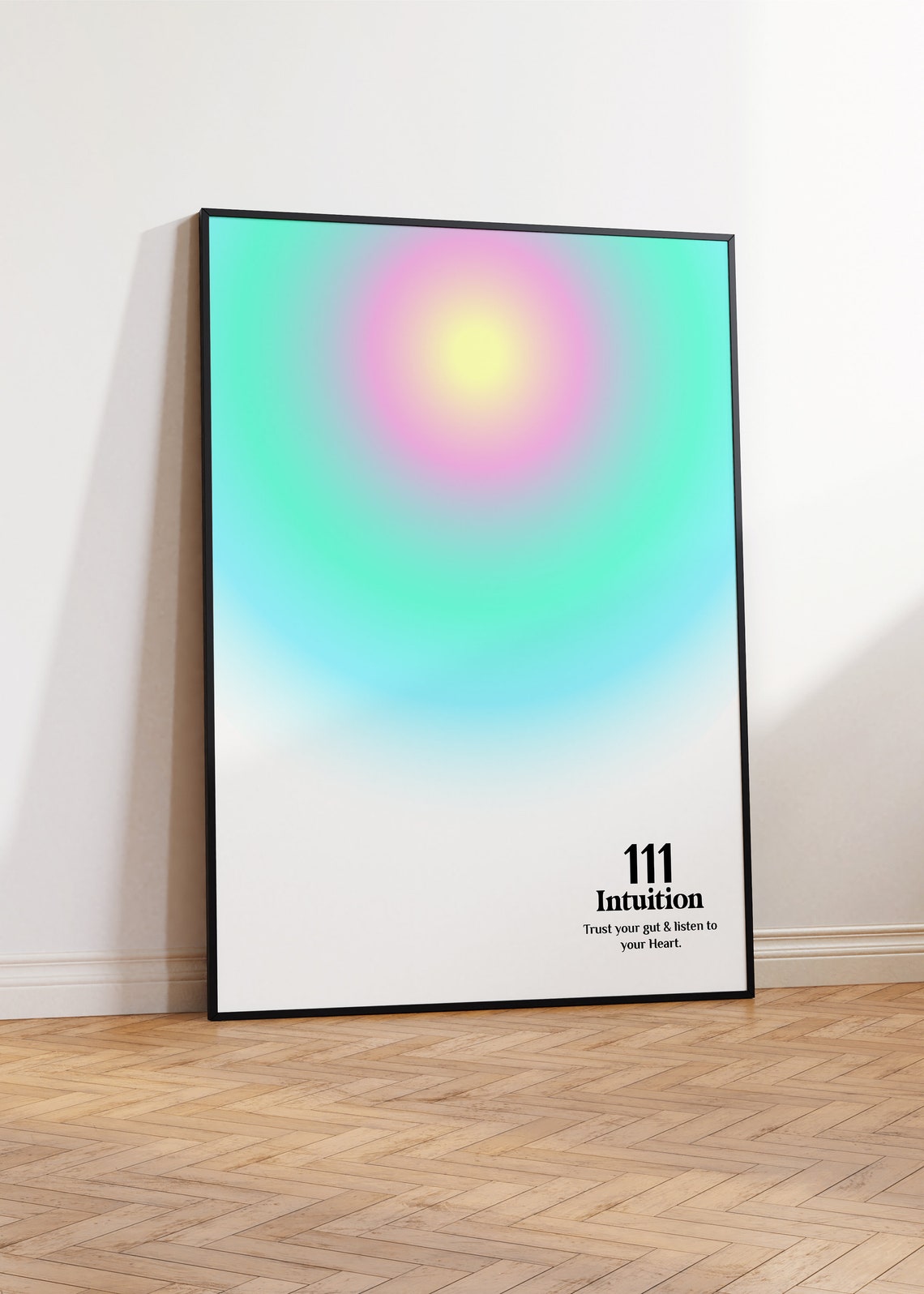 111 Angel Number Wall Art, Aura Poster, Law of Attraction Print ...