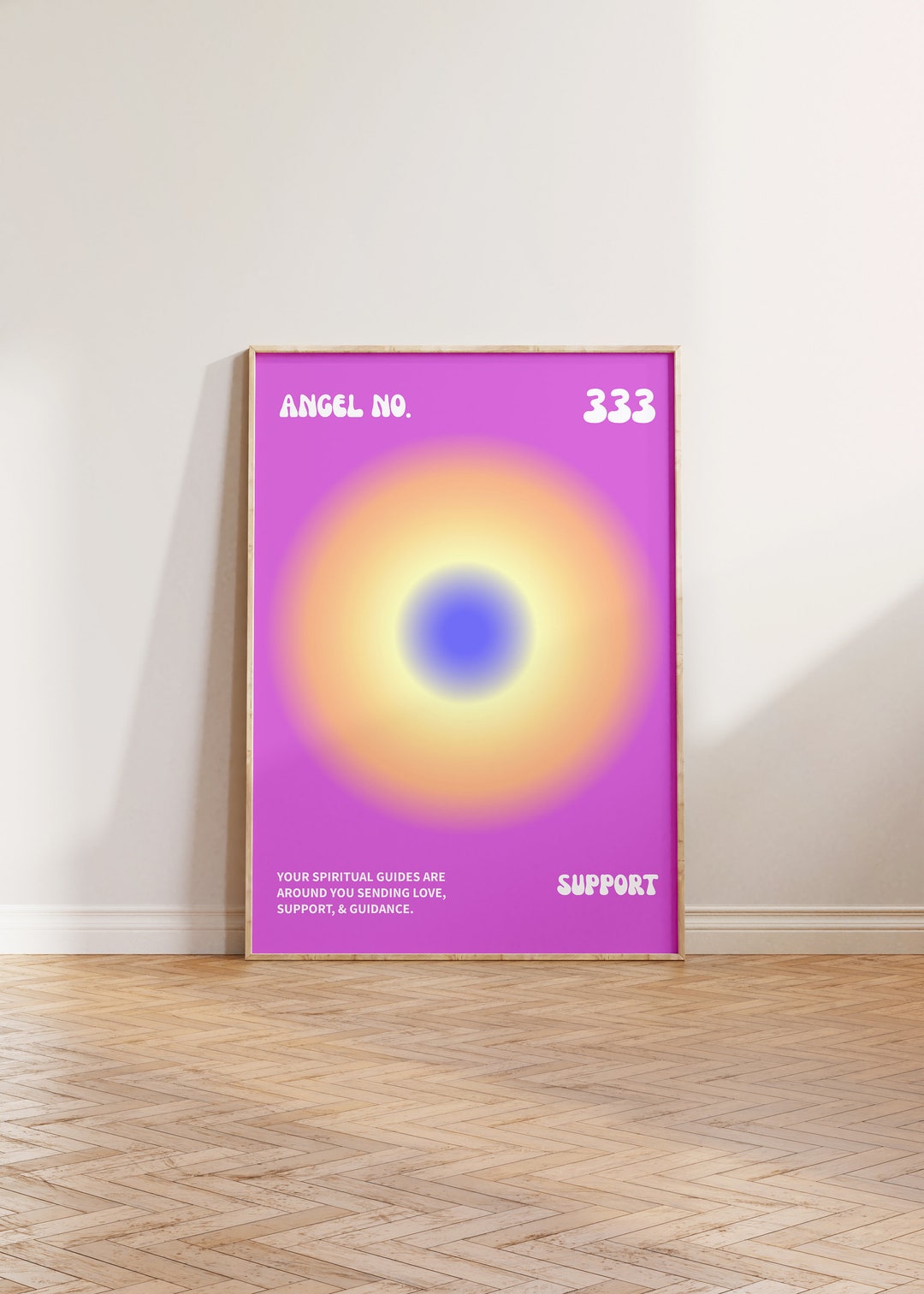Angel Number 333, Aura Posters, Trendy Wall Art, Law of Attraction ...