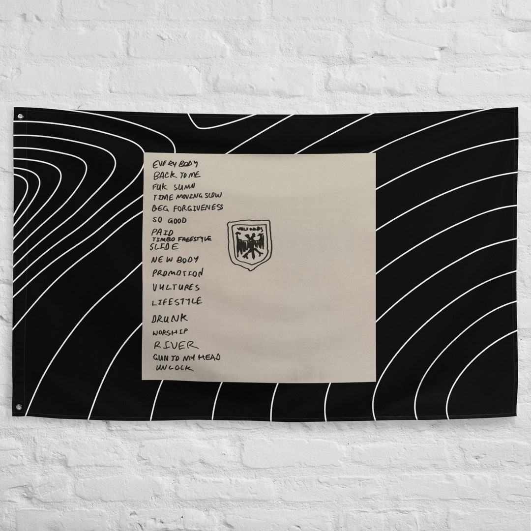 Ye Vulutres Album Track List Flag - Etsy