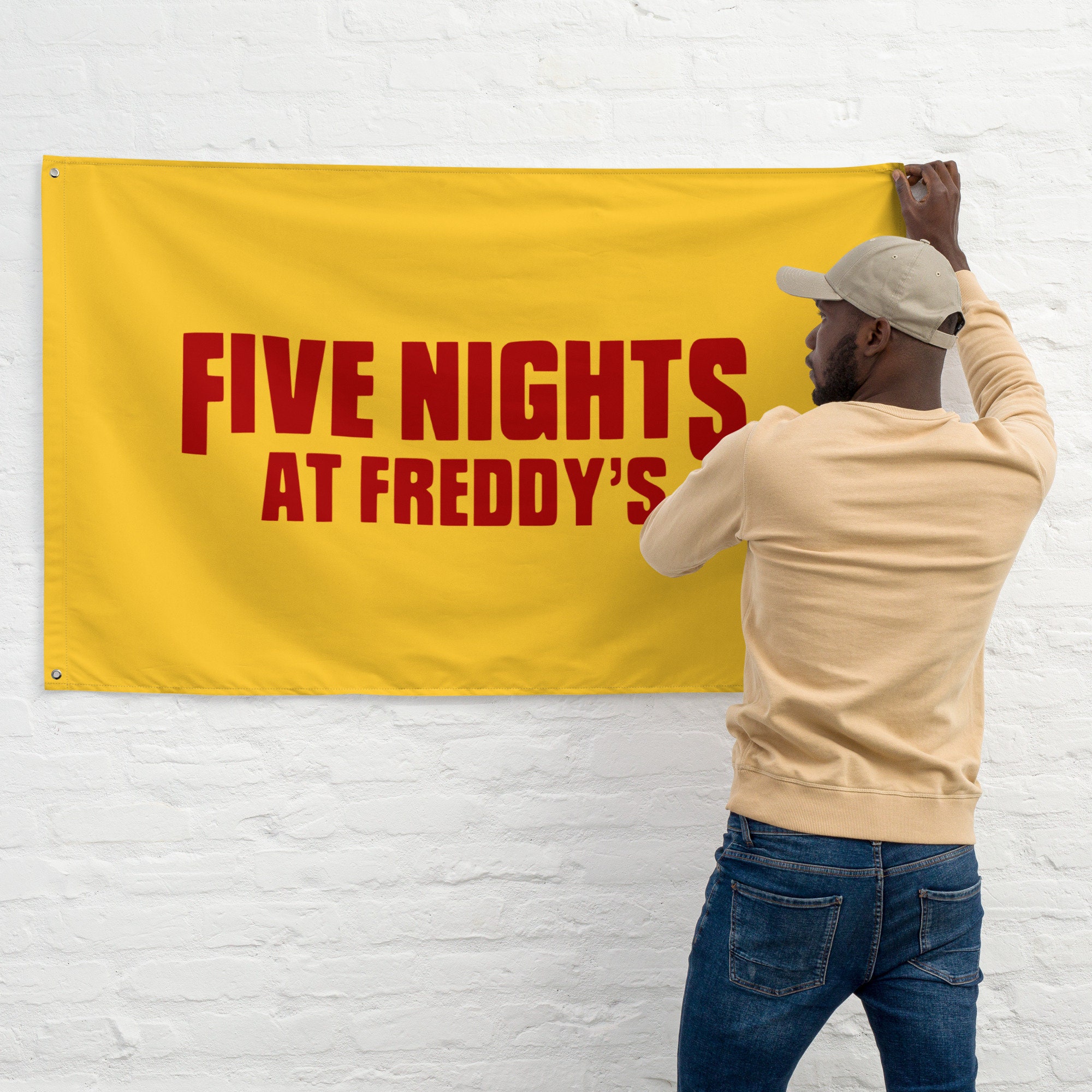 FNAF five Night's at Freddy's Flag - Etsy