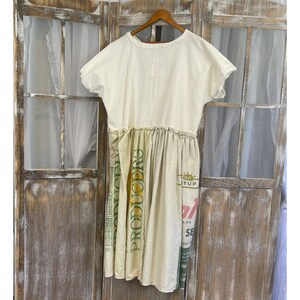 Upcycled Grain Sack Dress | Rustic Farmhouse Prairie Style - Etsy