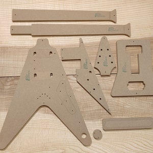 GITABOU '58 Flying V Templates / Stencils for Guitar Building Templates ...
