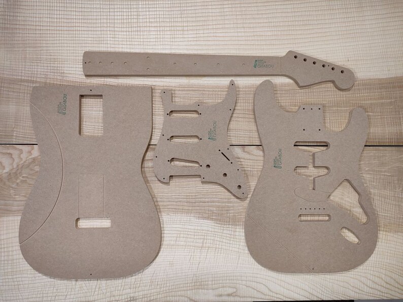 60s Strat Templates for Guitar Building Templates for Fender ...