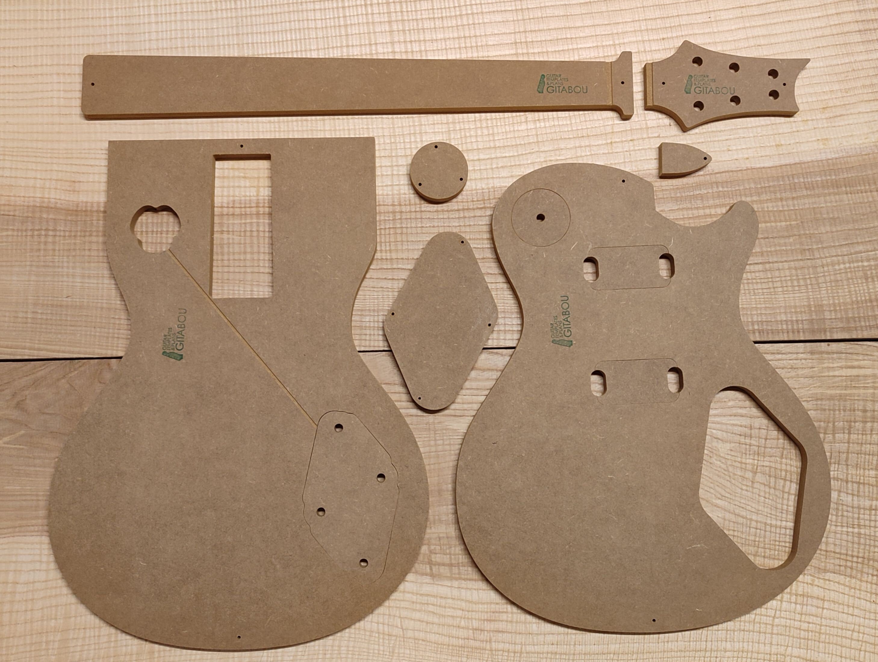 PRS SC245 Templates / Stencils for Guitar Building Templates for E.g ...