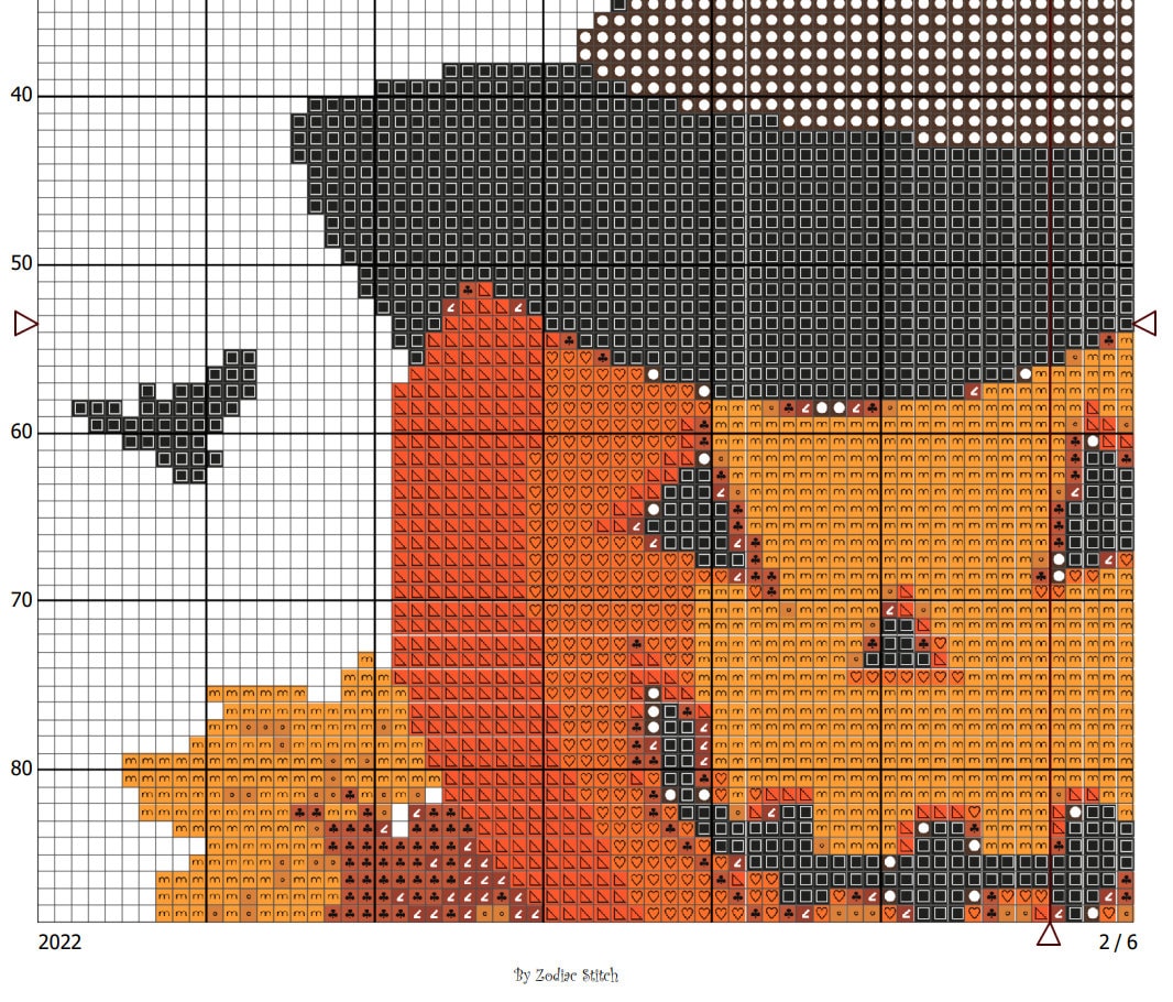 Halloween Spooky Pumpkin Cross Stitch Pattern Digital PDF - Etsy