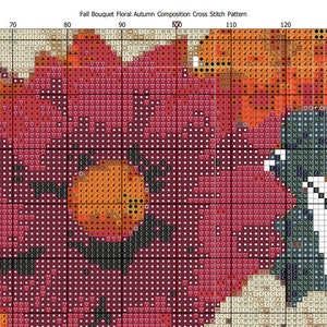 Fall Bouquet Floral Autumn Composition Flower Cross Stitch Pattern ...