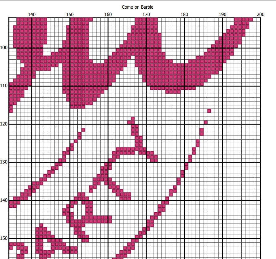 Barbie Inspired Come on Barbie Lets Go Cross Stitch Pattern - Etsy