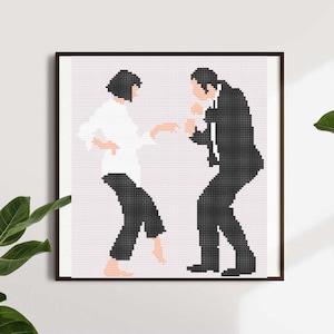 Dancing Pulp Couple Cross Stitch Pattern Digital PDF - Etsy