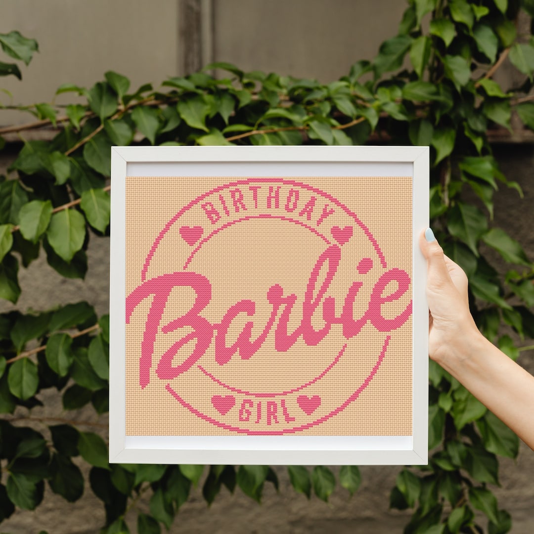 Birthday Barbie Cross Stitch Pattern Digital PDF - Etsy