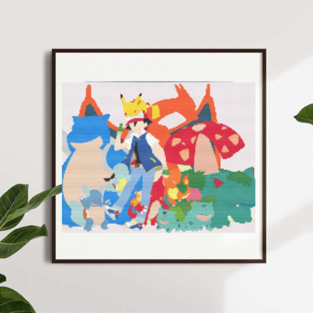 Poke Family Cross Stitch Pattern Digital PDF - Etsy Australia