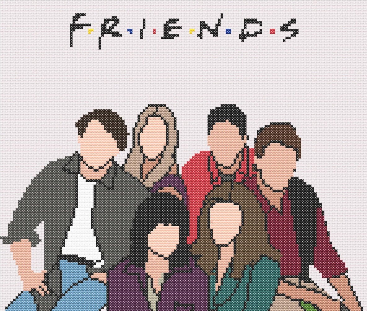 Friends Cross Stitch Pattern Digital PDF - Etsy