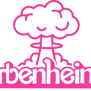 BARBENHEIMER Inspired by Barbie and Oppenheimer Cross Stitch Pattern ...
