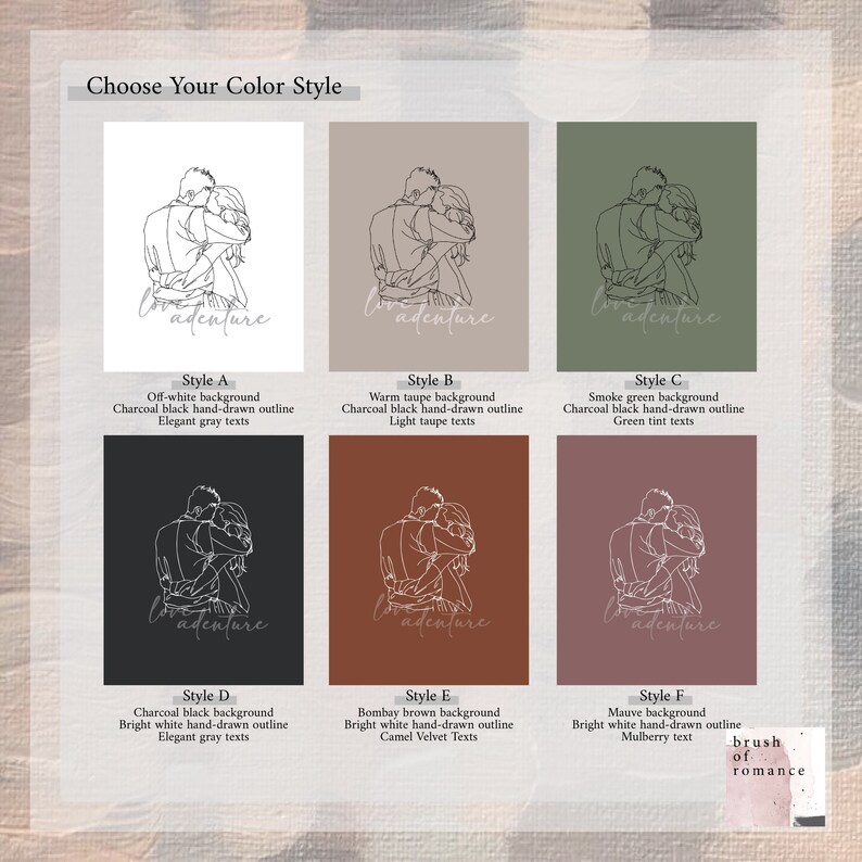 Custom One Line Drawing / Personalized Illustration Canvas/ Digital ...