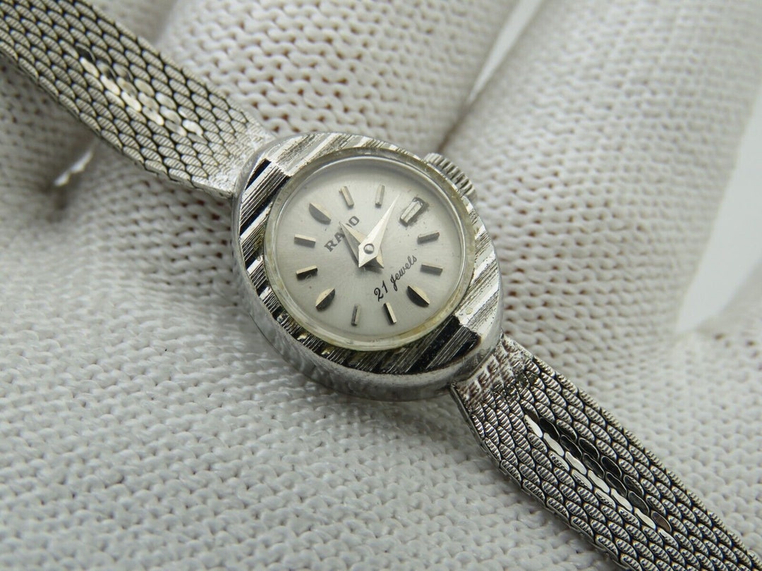 Rado Women's Watch 21 Jewels Stainless Steel 10 K GP Bezel - Etsy