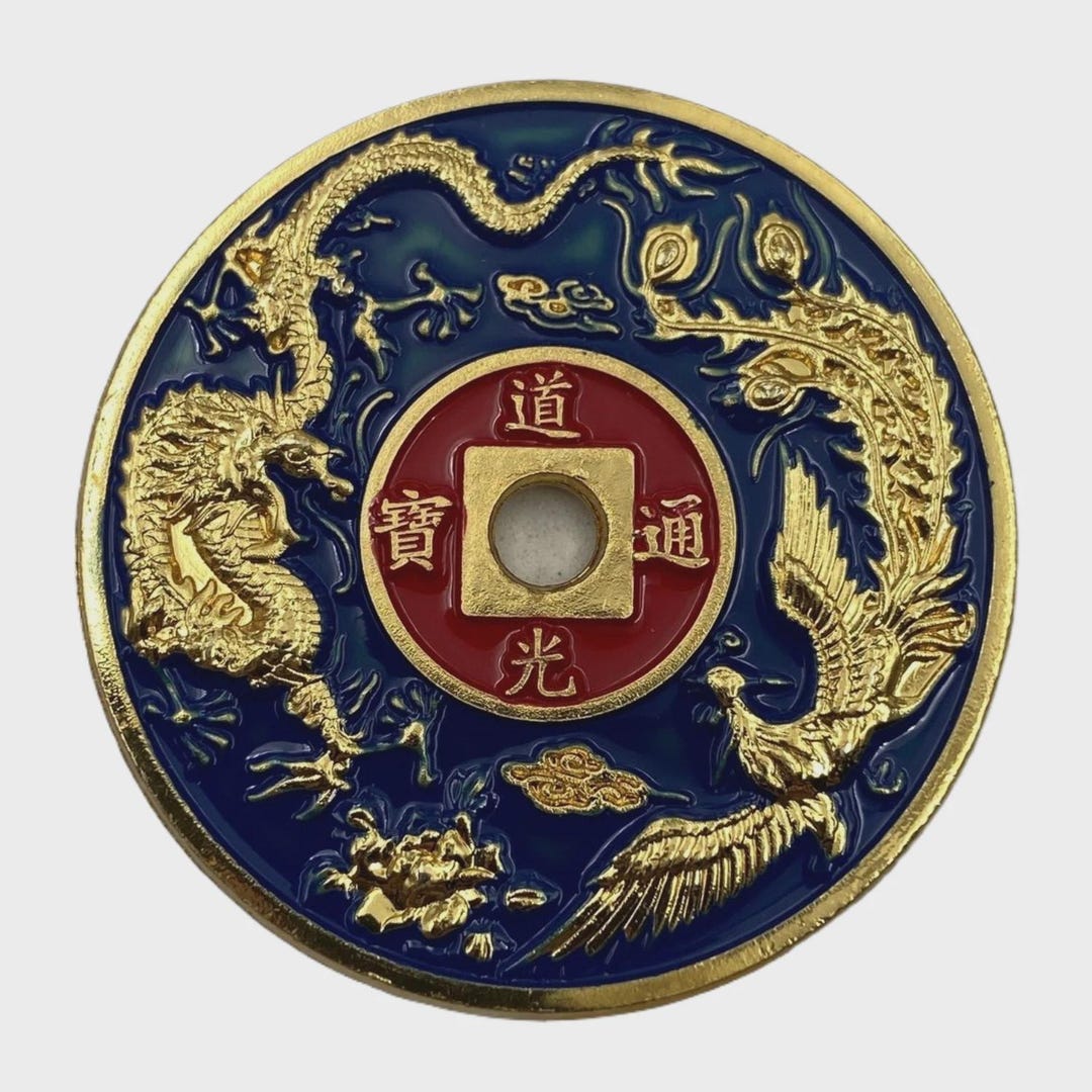 Four Chinese Good Luck Feng Shui Coins - Etsy
