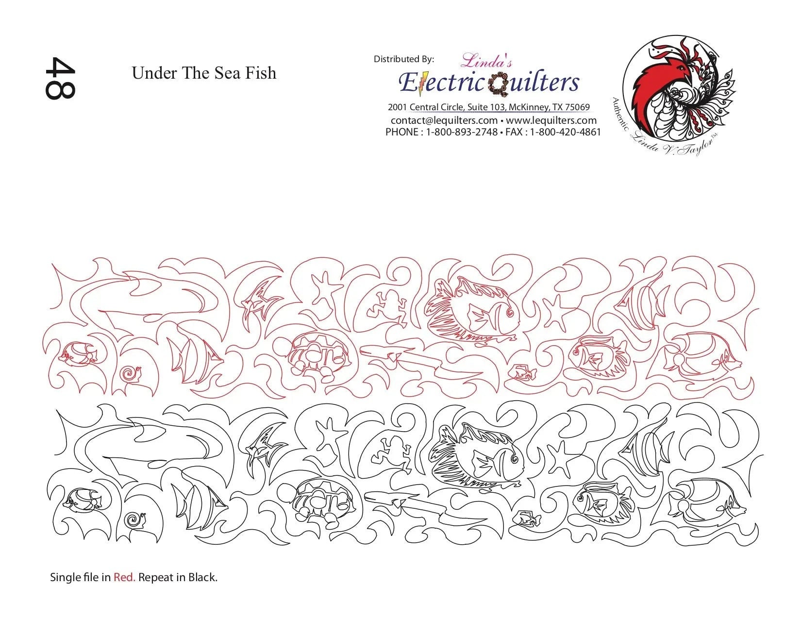 048 Under the Sea Fish Pantograph by Linda V. Taylor - Etsy
