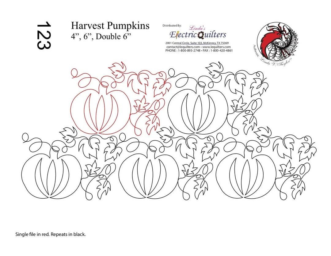 123 Harvest Pumpkins Pantograph by Linda V. Taylor - Etsy