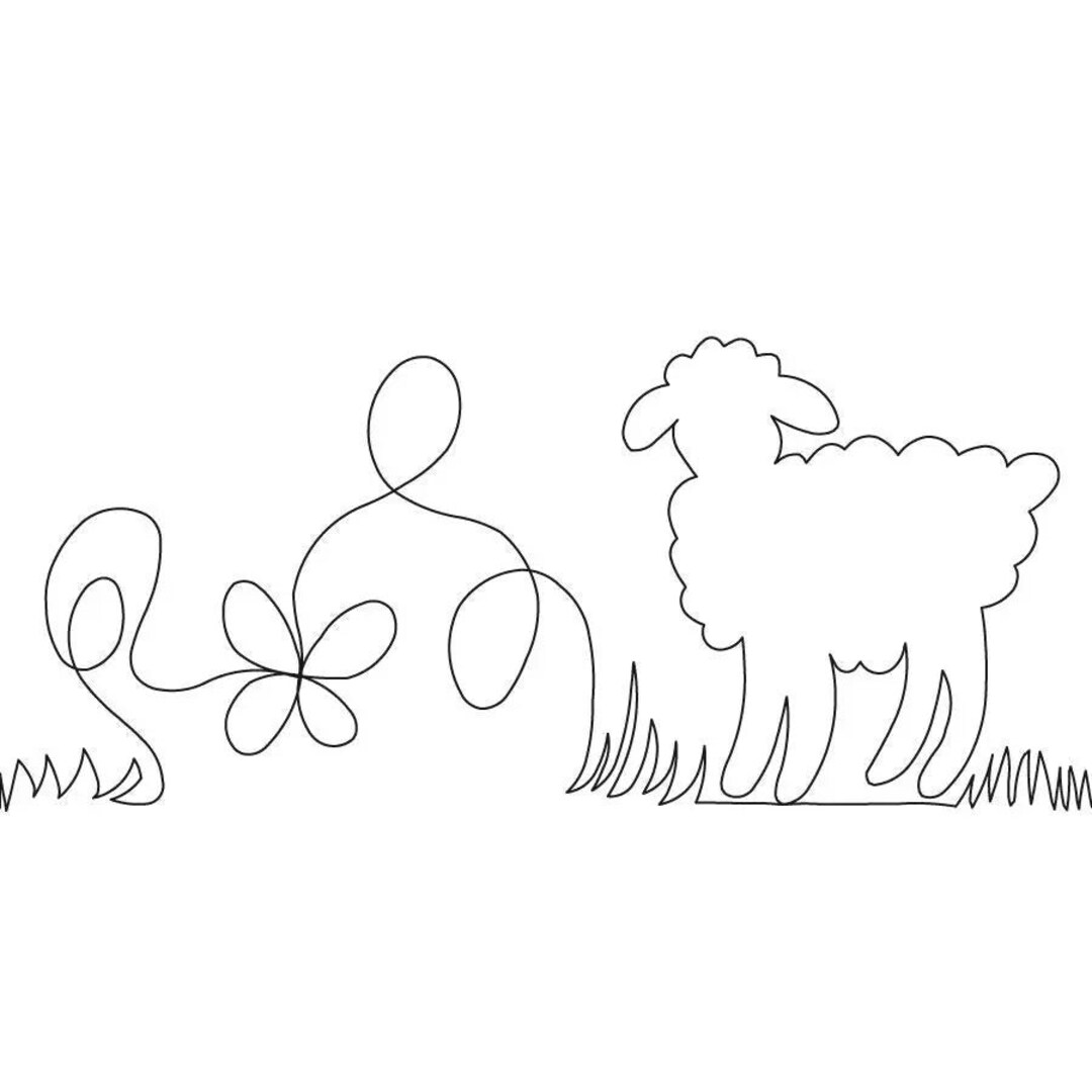 Sheep Border - Etsy