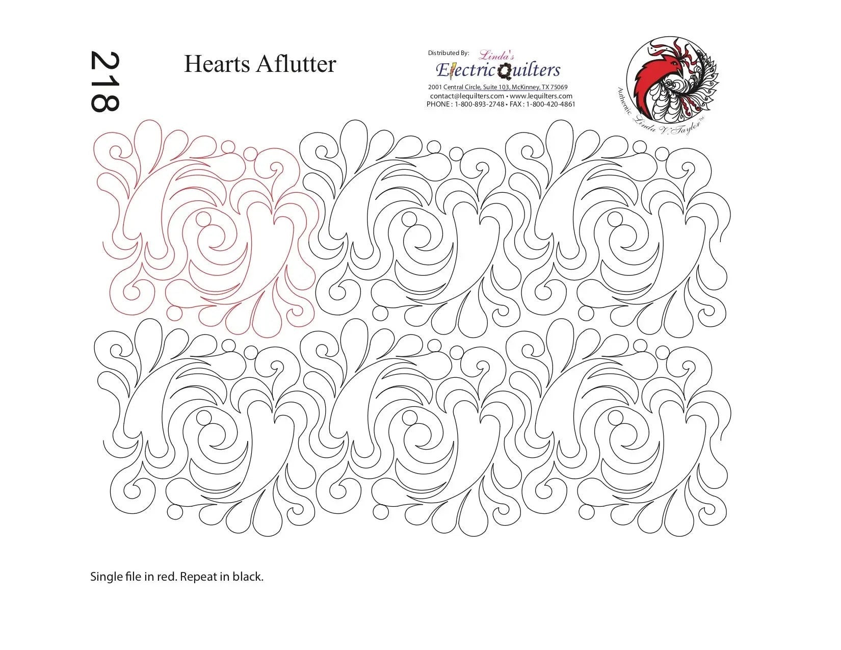 218 Hearts Aflutter Pantograph by Linda V. Taylor - Etsy