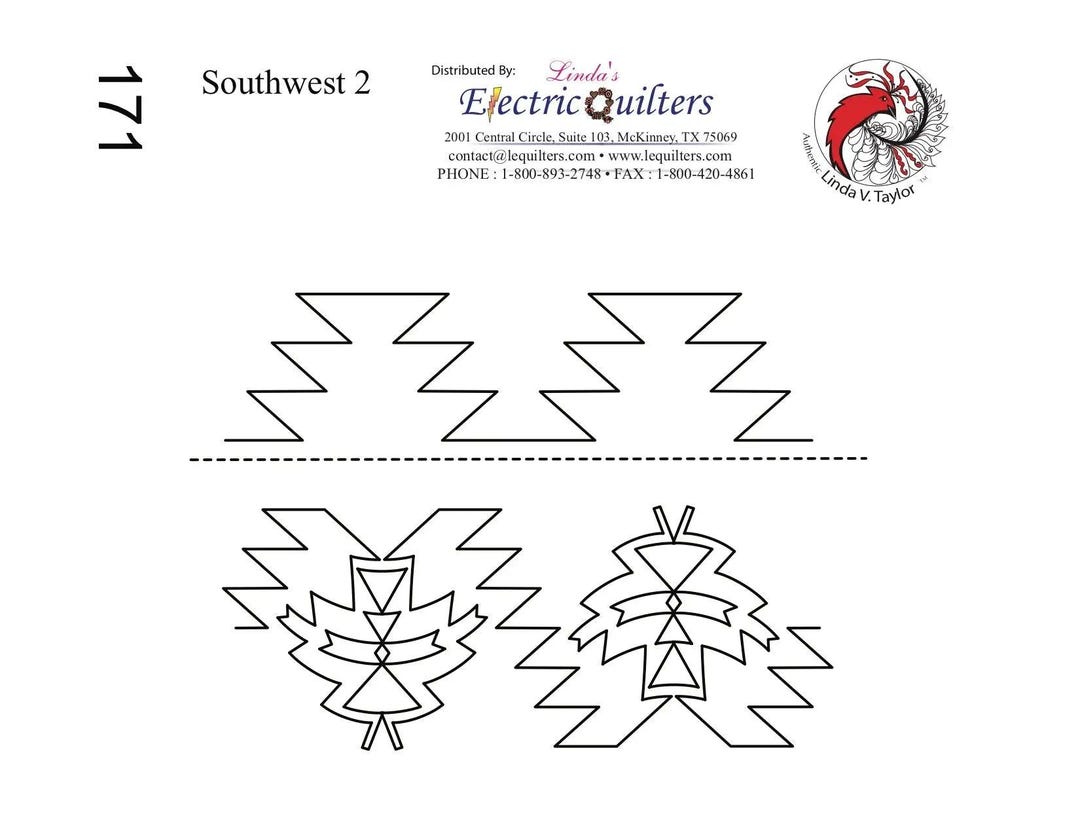 171 Southwest 2 Pantograph by Linda V. Taylor - Etsy