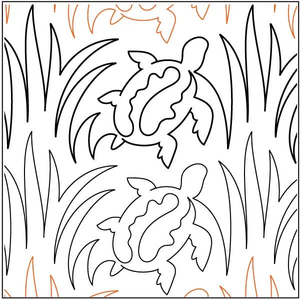 Turtle Tales 1 Pantograph - Etsy