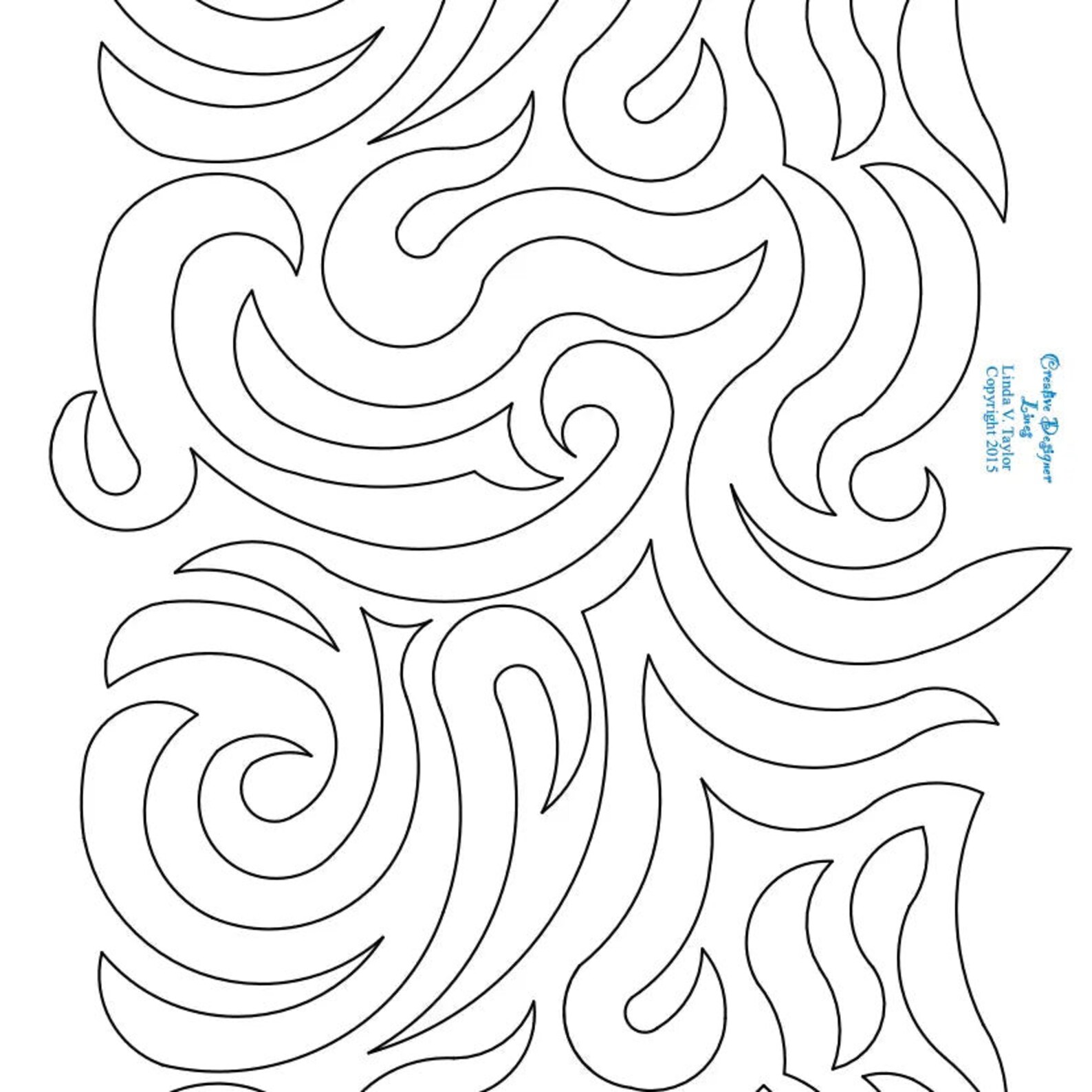 240 Curl and Wave Pantograph by Linda V. Taylor - Etsy