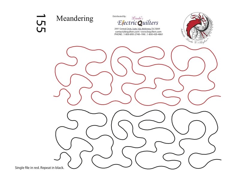 155A Meandering Pantograph by Linda V. Taylor - Etsy