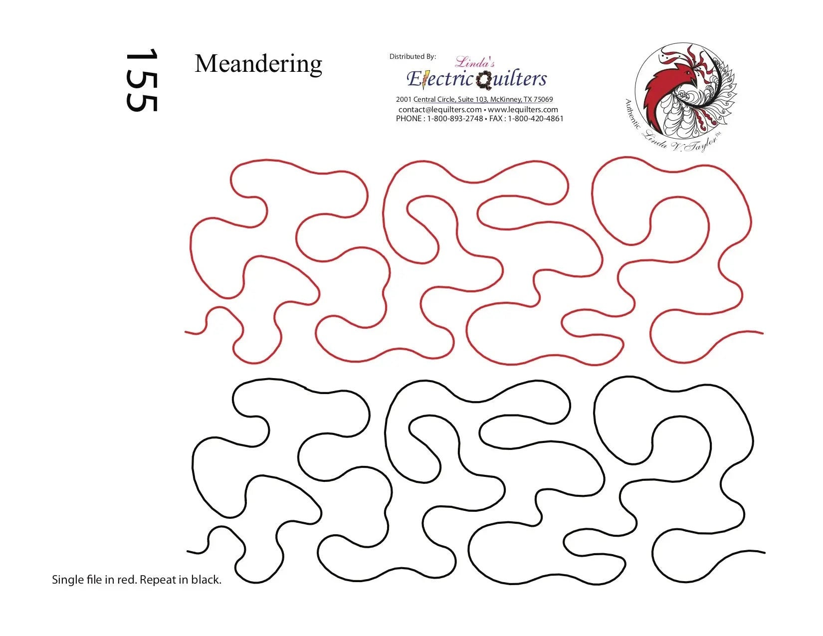 155A Meandering Pantograph by Linda V. Taylor - Etsy