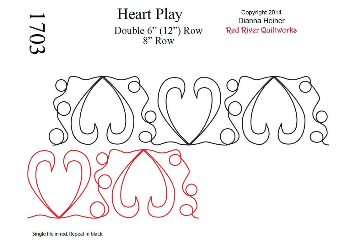 1703 Heart Play Combo Pantograph - Etsy