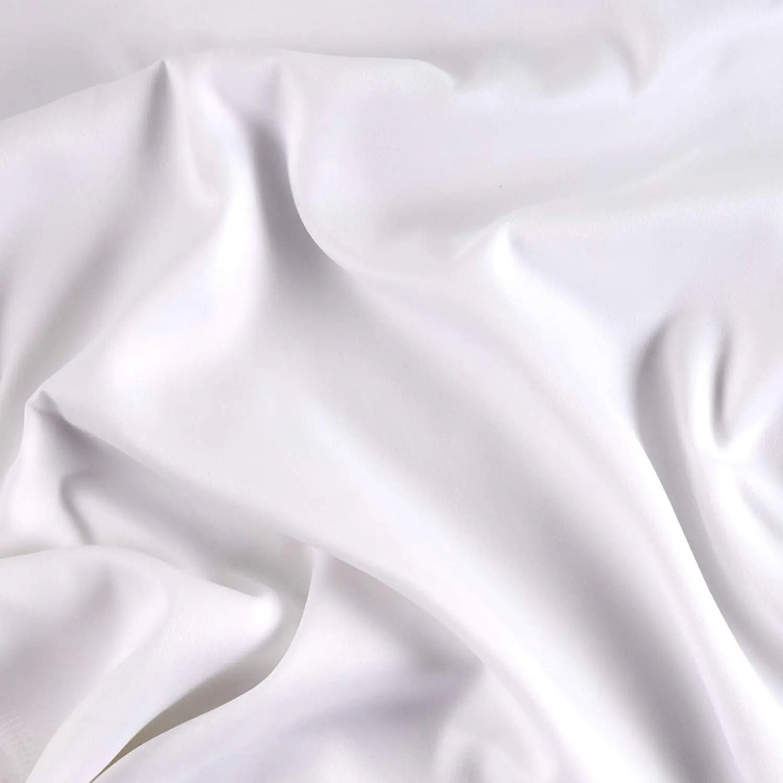 White Cotton Sateen Wideback Fabric per Yard - Etsy