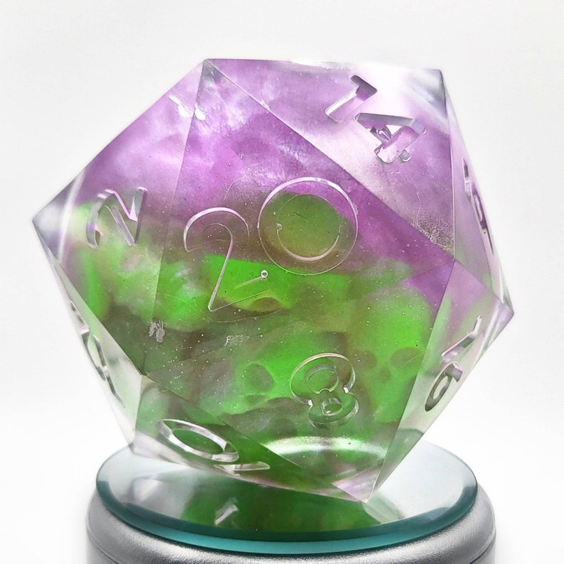 Styx and Stones Dnd D20 Luxury Rpg Artisan Dice Handmade Liquid Core ...
