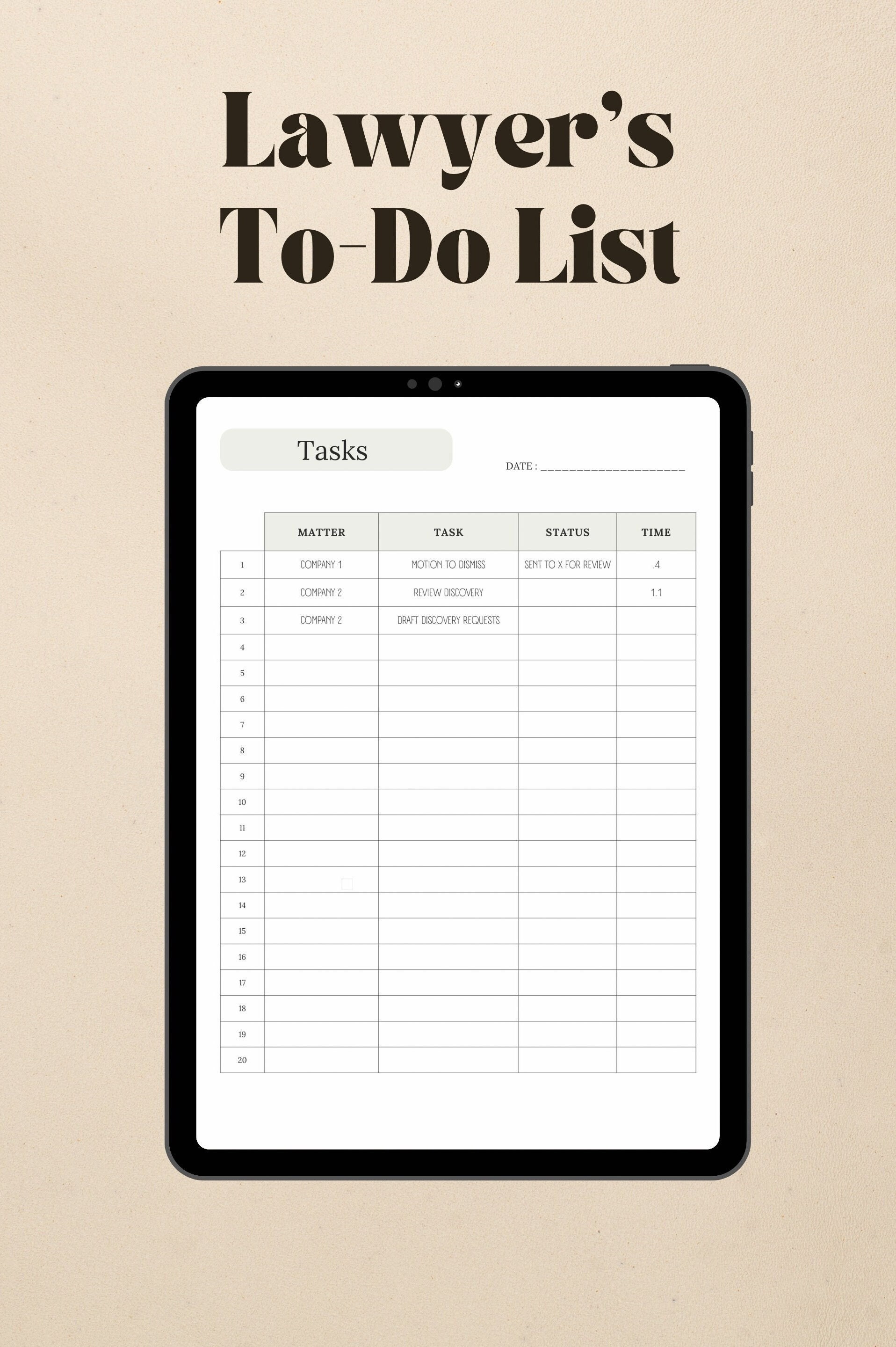 Lawyer’s To-do List - Priority List and Organizer - Daily Organizer and ...
