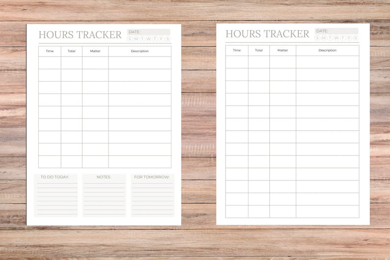 Billable Hours Tracker - to Do List - Attorney Planner - Etsy
