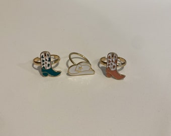Boot Cowboy Ring - Etsy