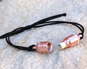 Silver Capsule String Bracelet Hidden Message Jewelry Secret Message ...