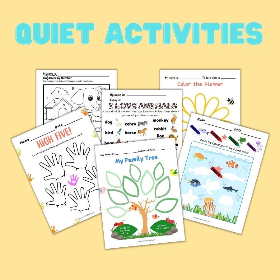 Calming Corner Quiet Activity Kids Activities Emotions - Etsy